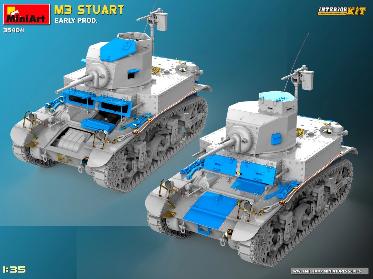 M3 Stuart producción inicial - Solomaquetas.com